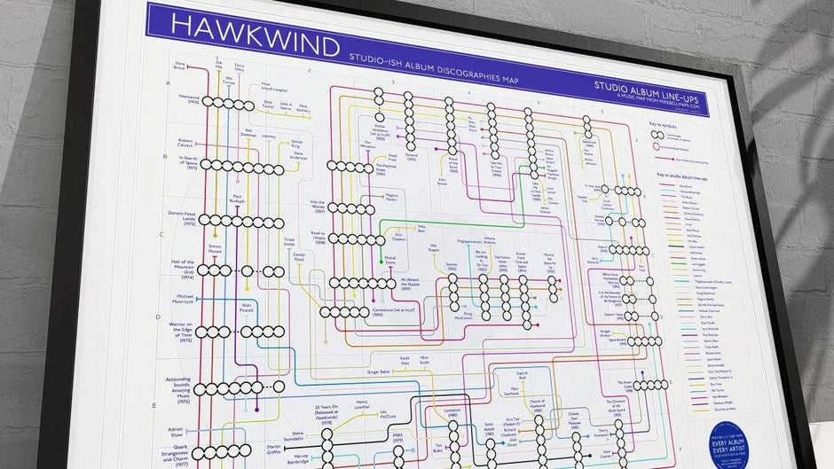 TUBE MAP PRINTS | MUSIC MAPS & MOVIE PRINTS – MikeBellMaps