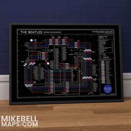 TUBE MAP ART PRINTS FOR MUSIC & MOVIE FANS – MikeBellMaps